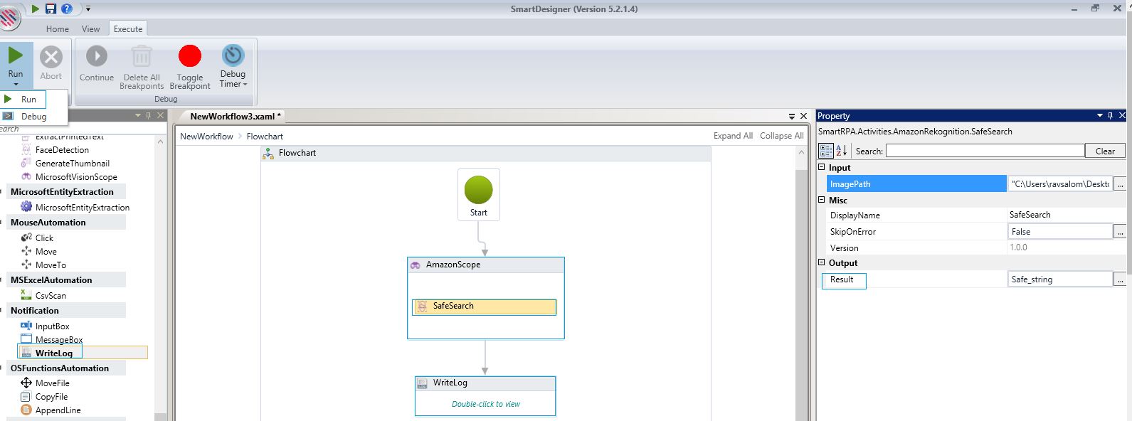 AmazonRekognition - SafeSearch | Robility Docs